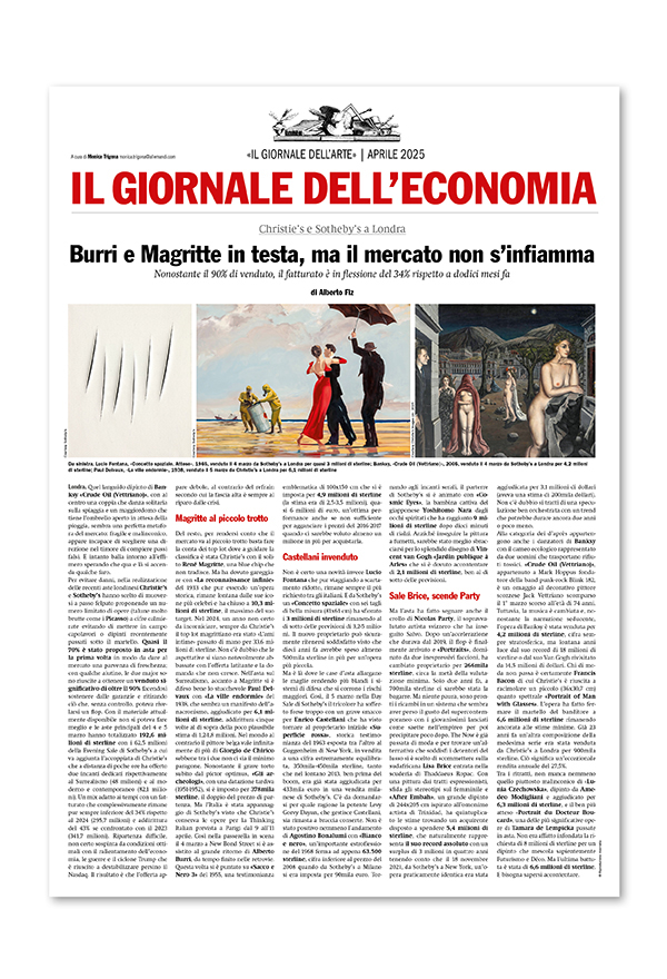 Le aste londinesi di Christie’s: qualità, freschezza delle opere e ...